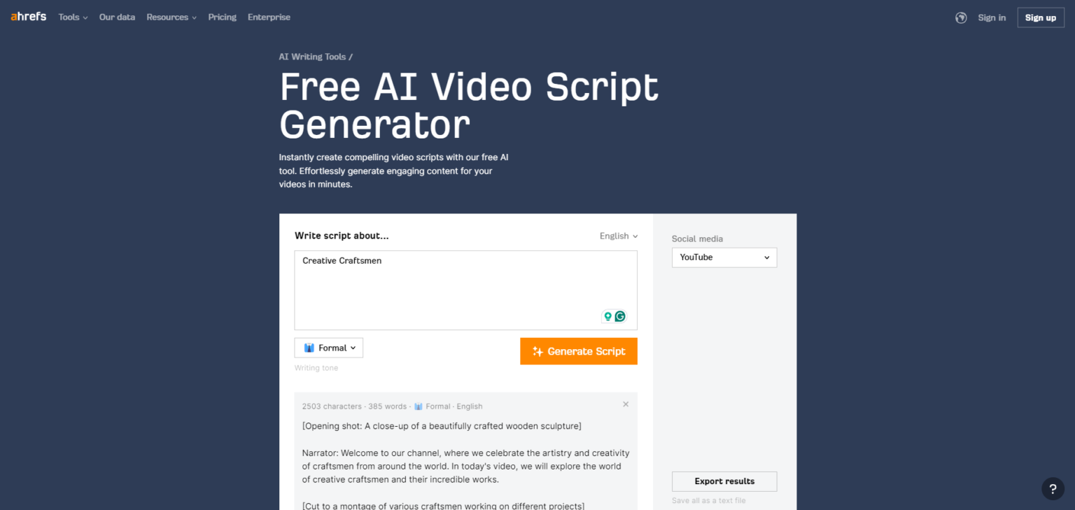 15 Free and Awesome AI Script Generators for Your Next Video