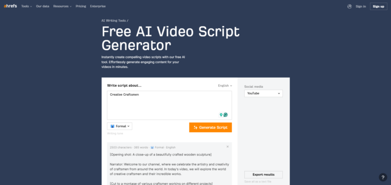 15 Free and Awesome AI Script Generators for Your Next Video