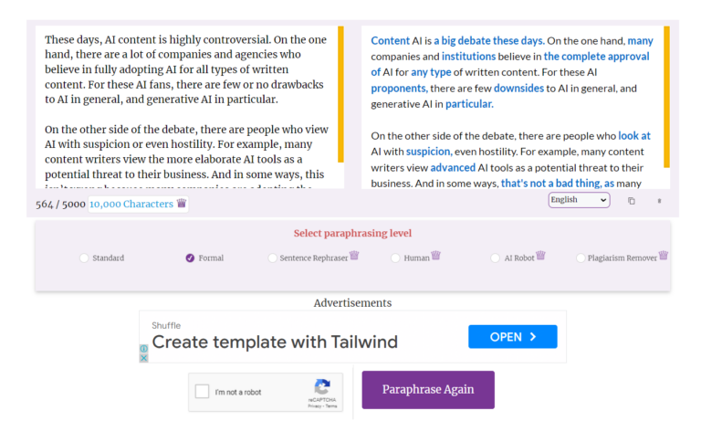 13 Amazing AI Paragraph and Content Rewriter Tools