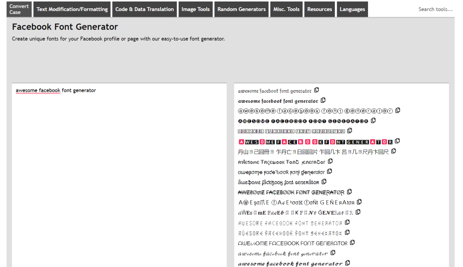 Top 15 Facebook Fonts Generators to Use on Meta