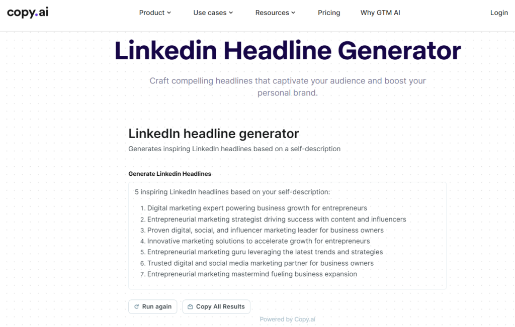 11 Compelling LinkedIn Headline Generators