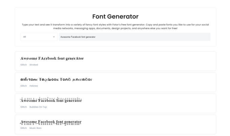 Top 15 Facebook Fonts Generators to Use on Meta