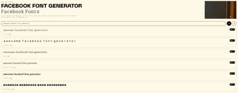 Top 15 Facebook Fonts Generators to Use on Meta