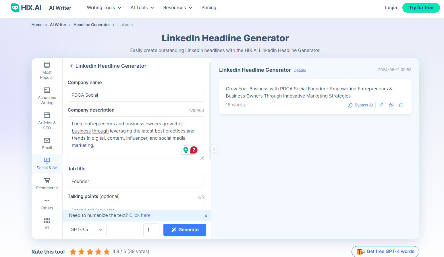 13 Compelling LinkedIn Headline Generators [2024 Edition]
