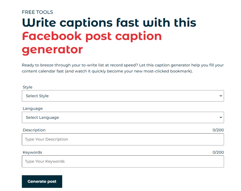 10 Free AI Facebook Post Generators to Try