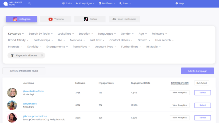 13 Definitive Influencer Databases to Help Find the Right Influencer