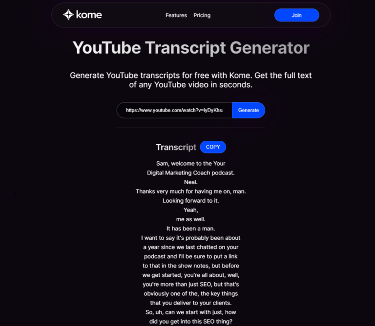 7 Simple and Free YouTube Transcript Generators