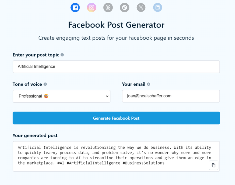 10 Free AI Facebook Post Generators to Try