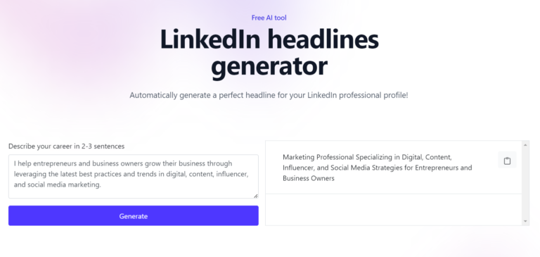 11 Compelling LinkedIn Headline Generators