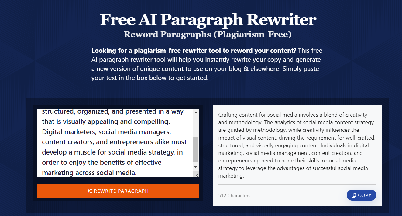 15 Amazing AI Paragraph Rewriter Tools