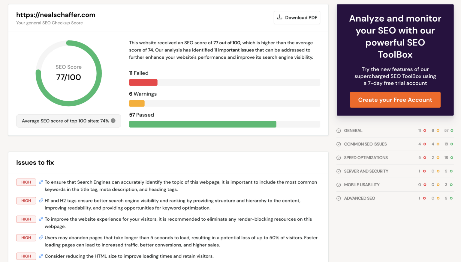 7 Best Free SEO Report Tools (+5 Free DIY Report Templates)