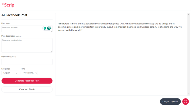 10 Free AI Facebook Post Generators to Try