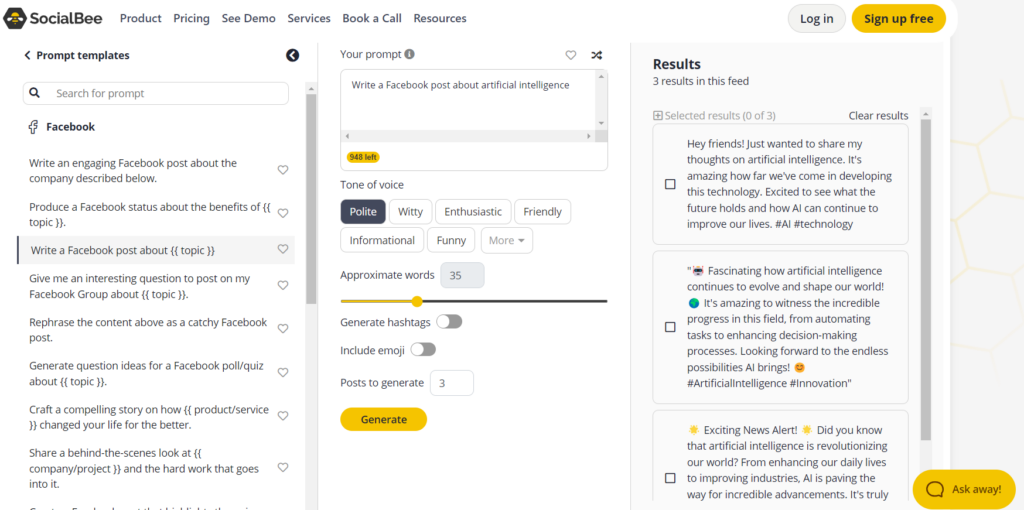 10 Free AI Facebook Post Generators to Try
