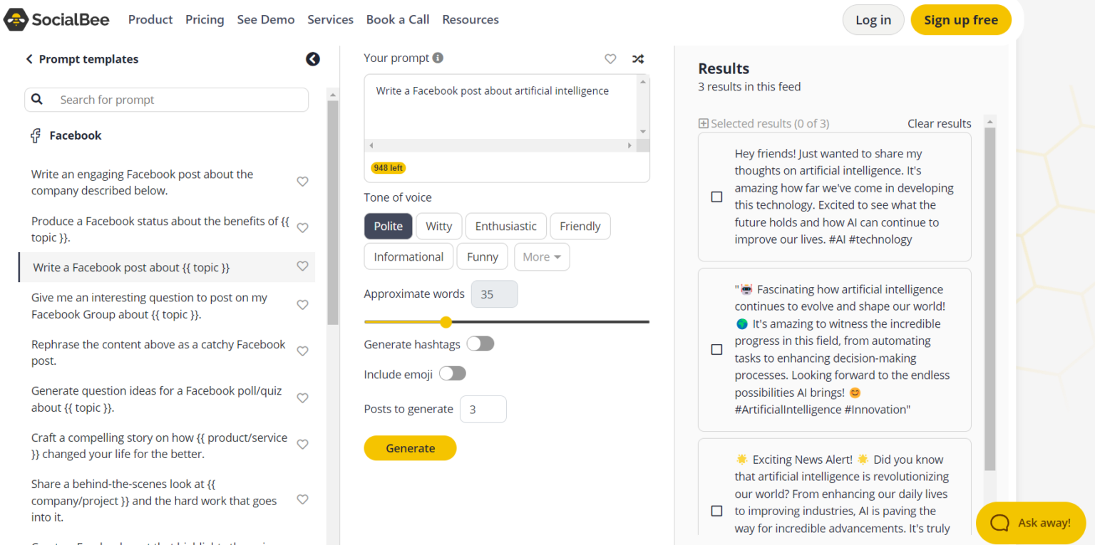 10 Free AI Facebook Post Generators to Try