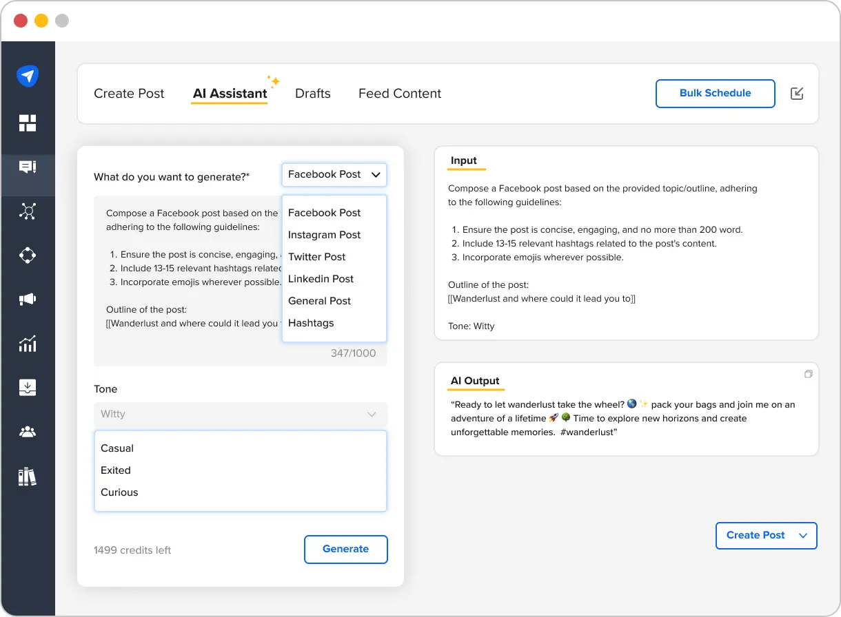 10 Free AI Facebook Post Generators to Try