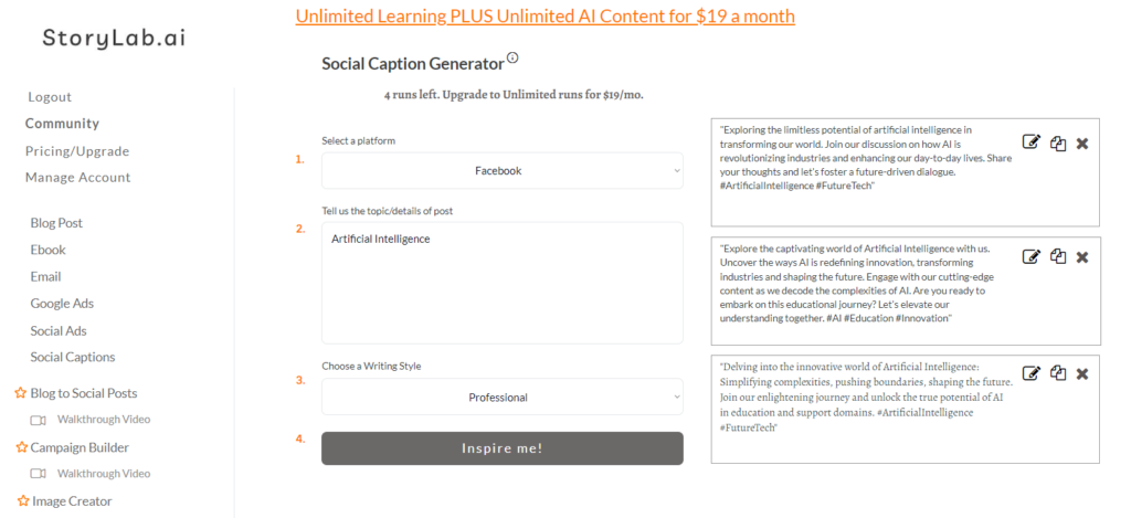 10 Free AI Facebook Post Generators to Try