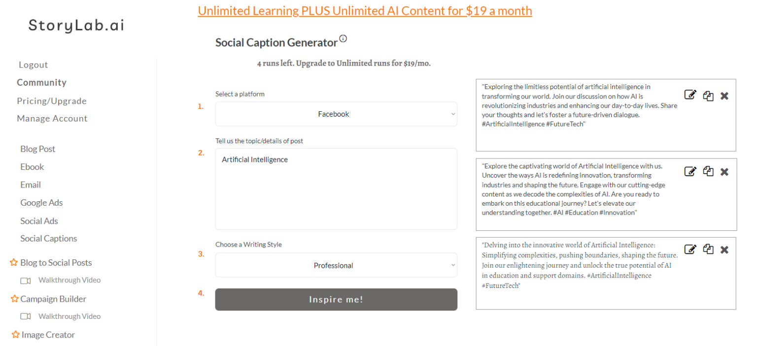 10 Free AI Facebook Post Generators to Try