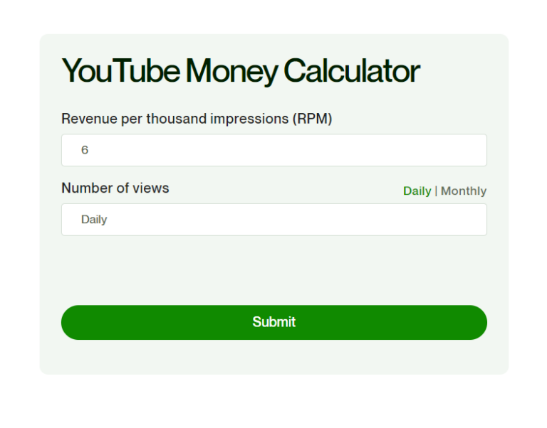 Estimate Your YouTube Earnings with These 13 Money Calculators